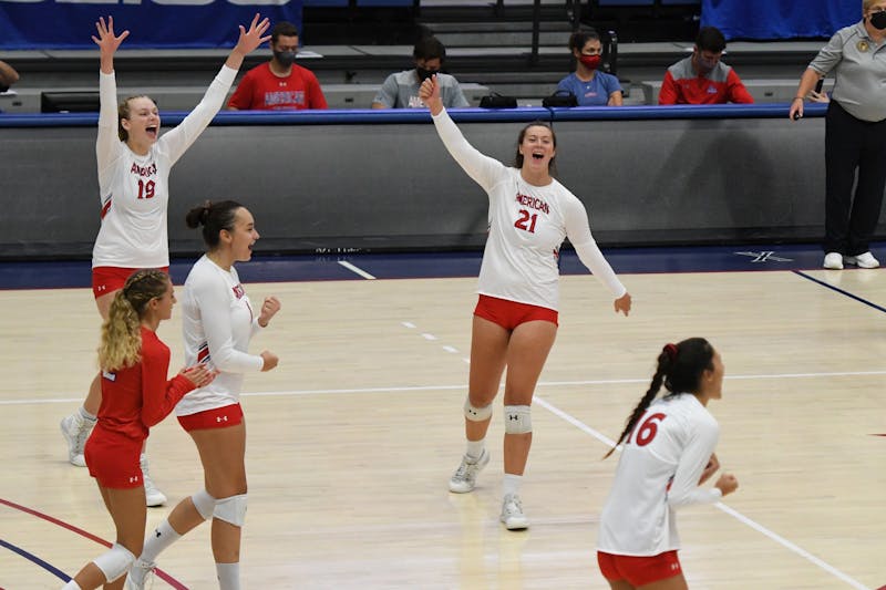 Eagles look dominant in volleyball’s return to Bender Arena - The Eagle