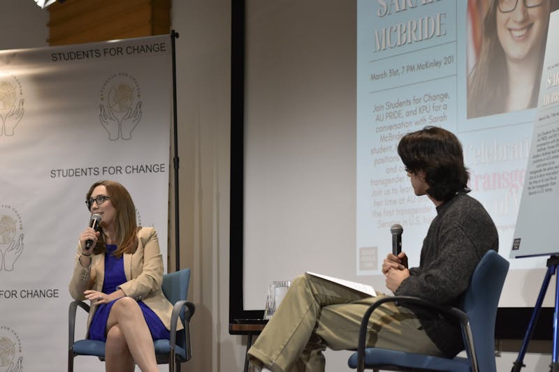 AU alum Sarah McBride talks about transgender pride, legislation and ...