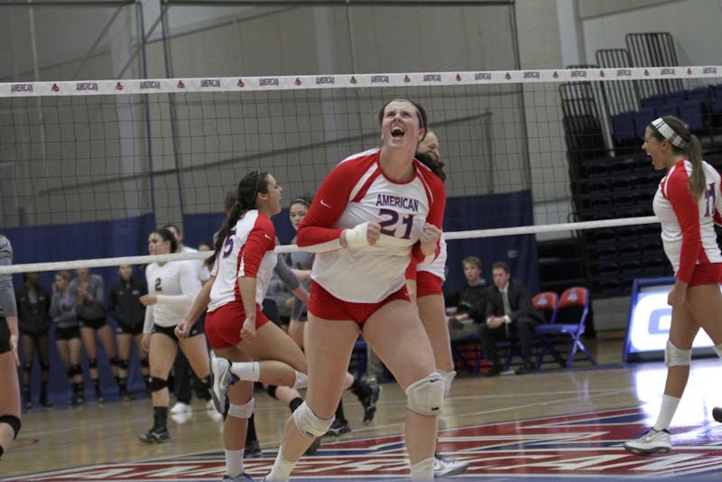 Volleyball wins Patriot League regular season title - The Eagle