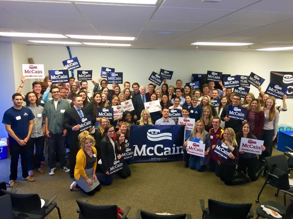 Millennials Get Involved in McCain's Campaign - The Arizona State Press