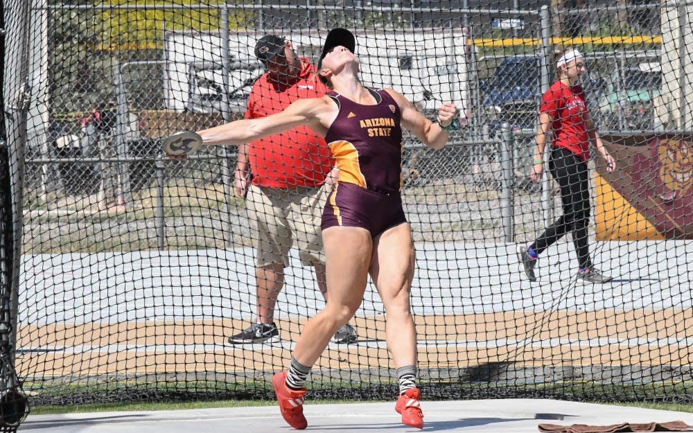 ASU track and field's Maggie Ewen leaves final mark at Sun Angel ...