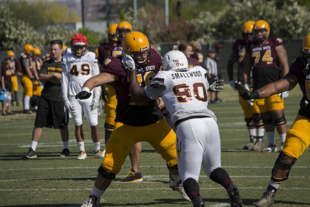 ASU football's offensive line finding its stride - The Arizona State Press
