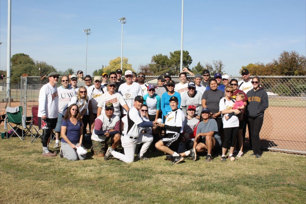Diverse group of ASU employees, students play softball - The Arizona ...