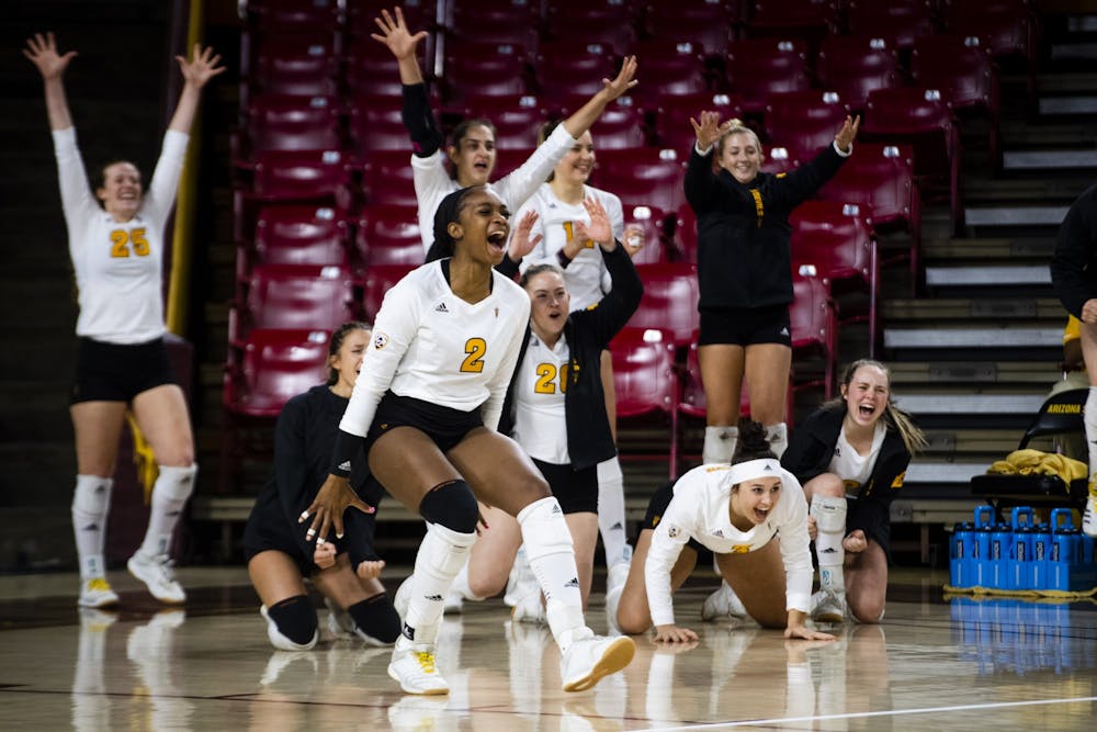 ASU volleyball celebrates senior night, defeats No. 22 Washington State ...