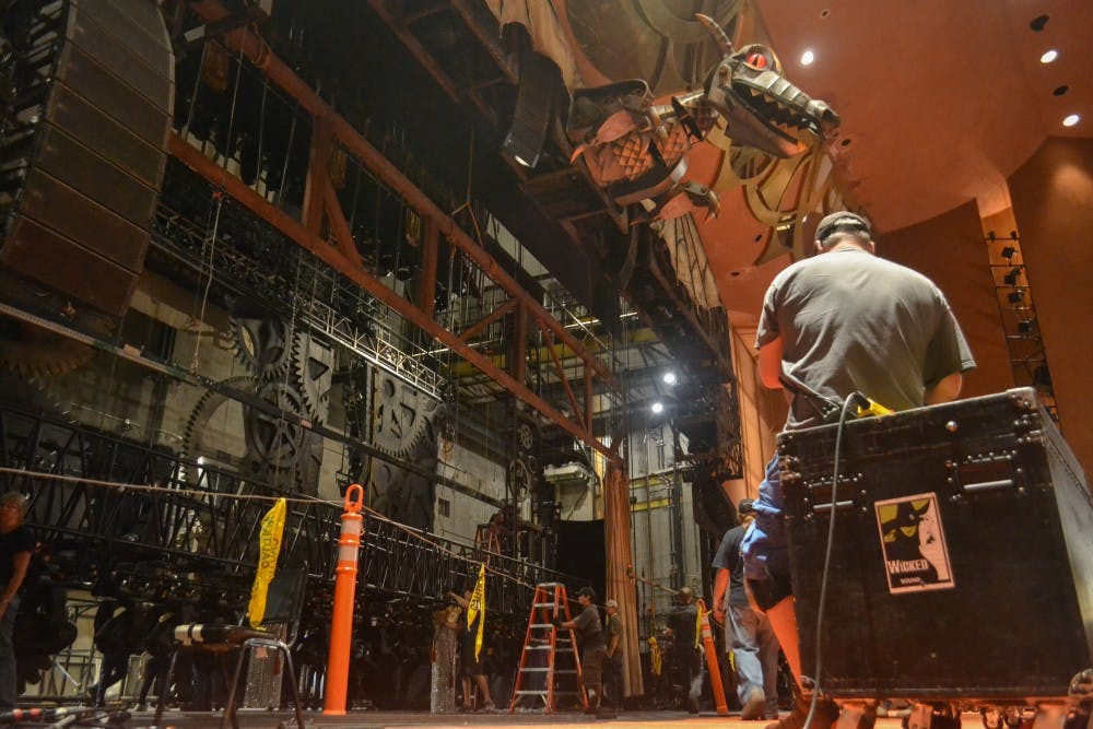 Behind the scenes at Gammage with the stage crew of 'Wicked' - The ...