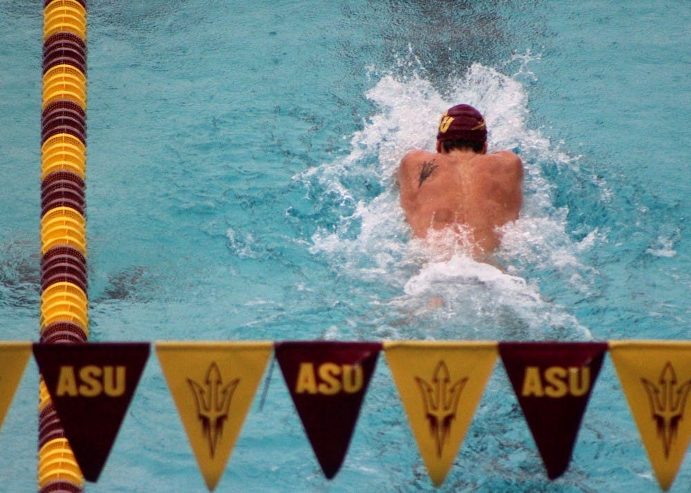 ASU swim and dive delivers unique performance as men tie, women fall to ...