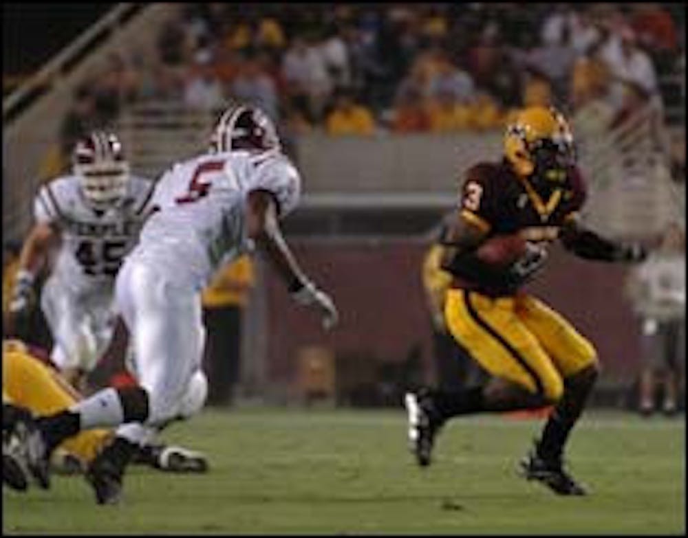 Football: ASU finds strength in tailback cluster - The Arizona State Press