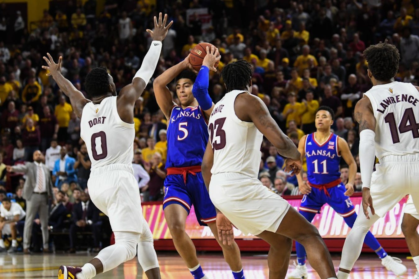 Gallery: ASU Basketball Emerges Victorious Against Kansas Jayhawks ...