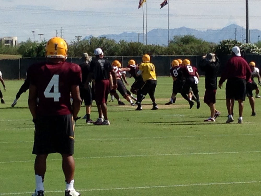 Newcomers stand out as team practices with shells - The Arizona State Press
