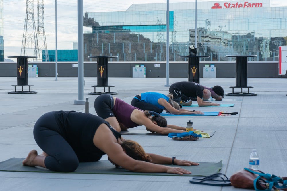 ASU students and staff repurpose the Sun Devil Stadium with free yoga ...