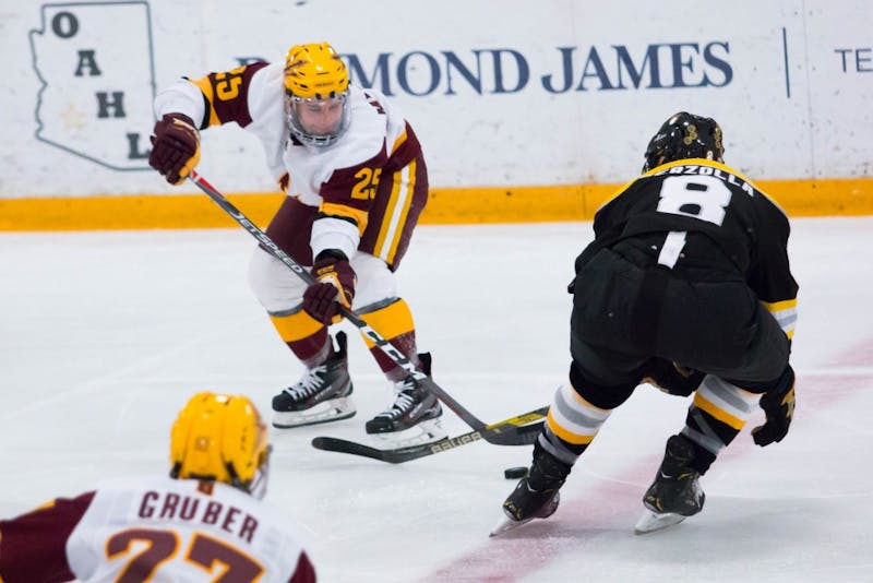 No. 15 ASU hockey rebounds by tying No. 3 Minnesota State - The State Press