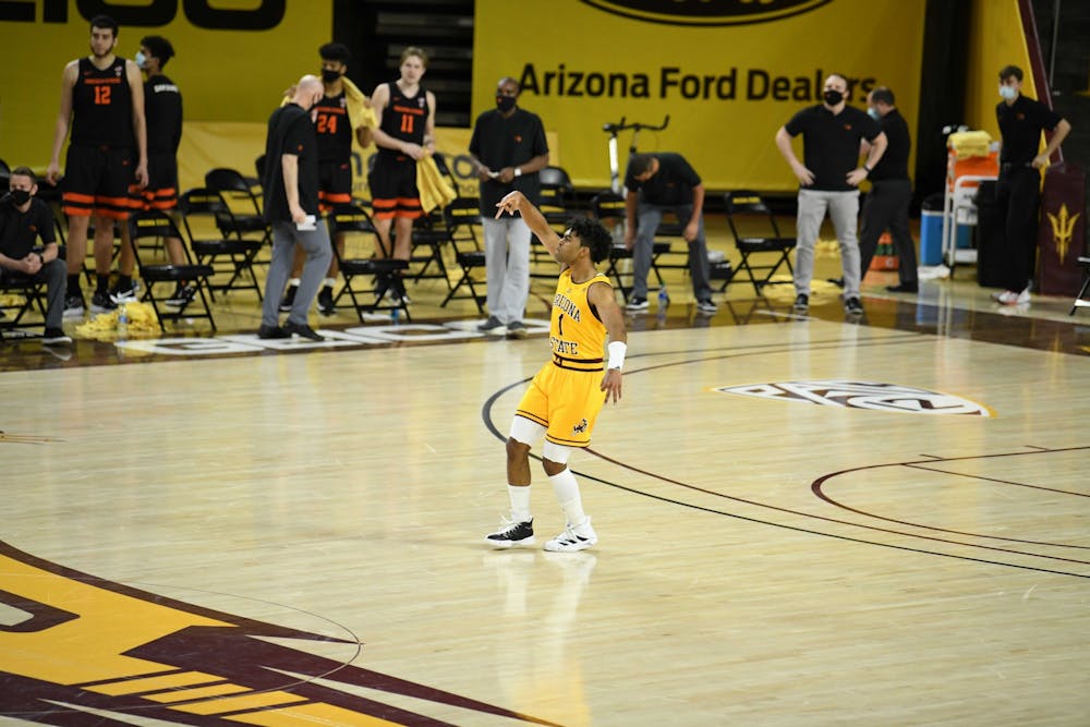ASU men's basketball holds on to narrow victory over Oregon State - The ...