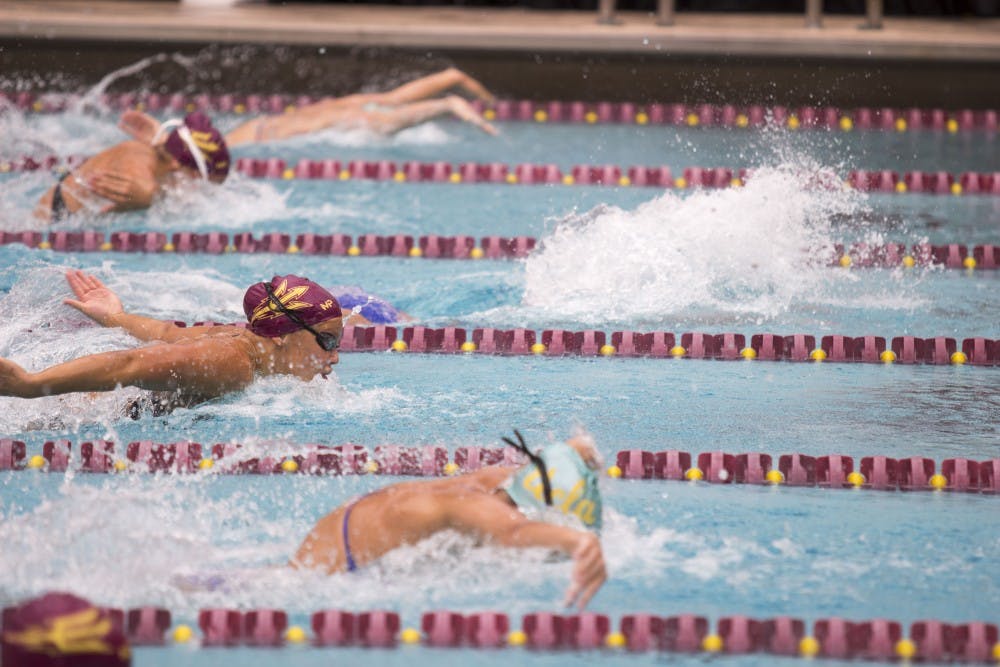 ASU women’s swim team falls short while men's team wins in Tallahassee ...