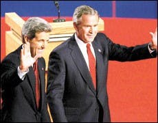 Bush, Kerry finally clash in Tempe - The Arizona State Press