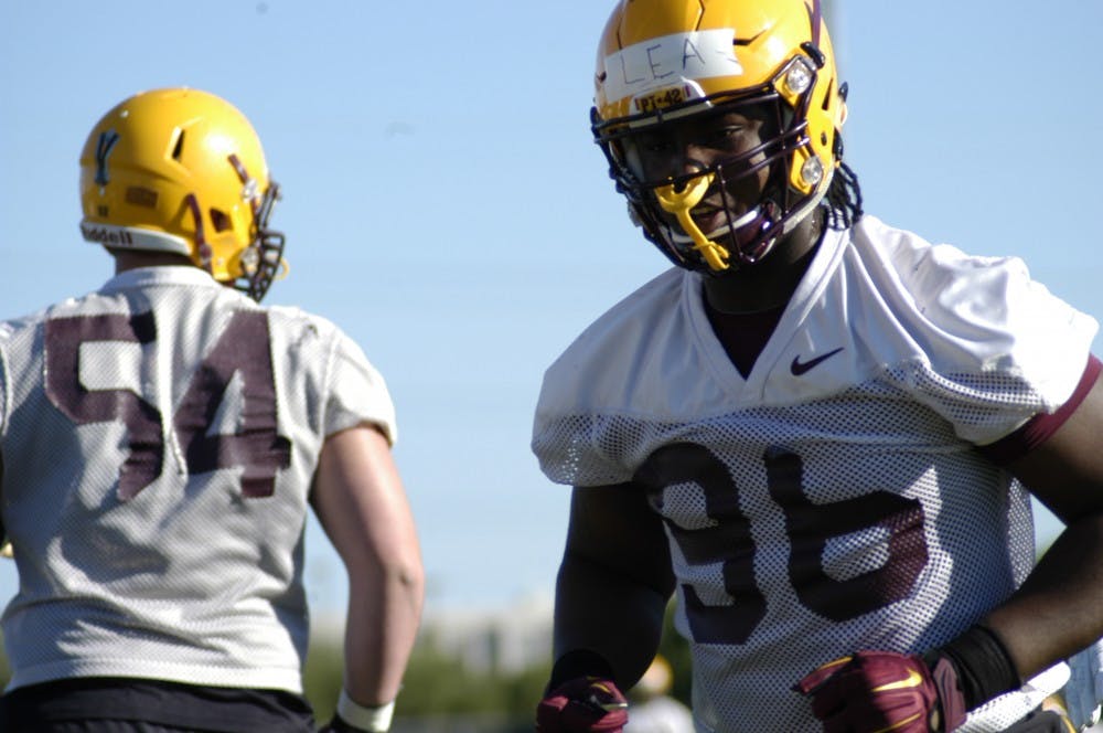ASU football defensive lineman George Lea suspended for 2015 season ...