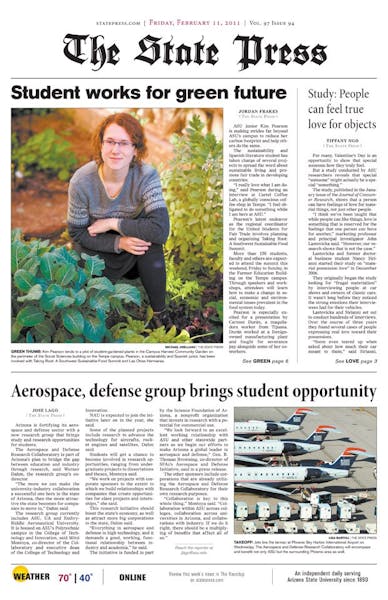 Today’s Front Page - The State Press