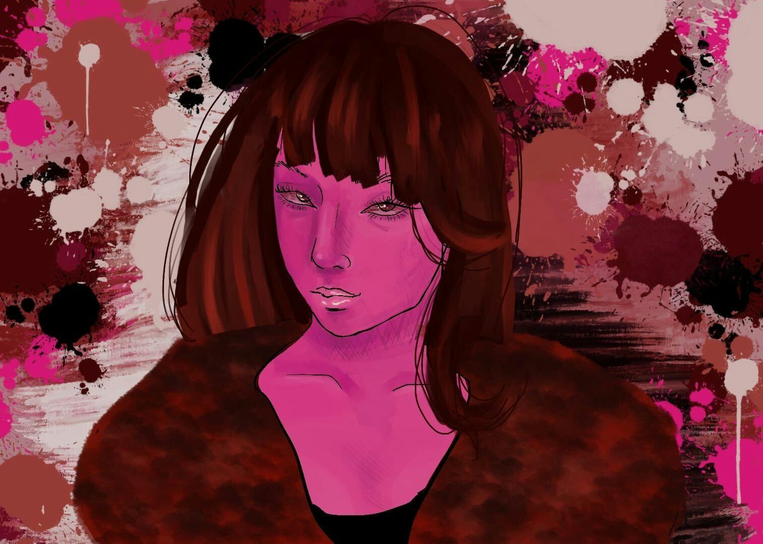 Insight: Gradients of red and pink illustrate the feminine experience ...