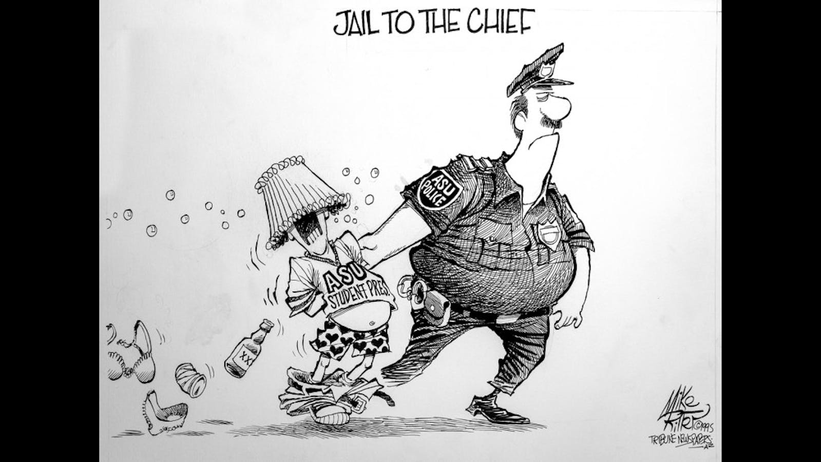 Mike Ritter cartoons - The Arizona State Press