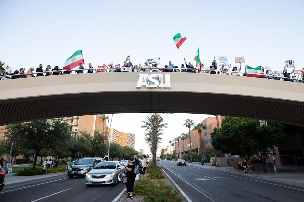 Iranian students join global protest, call on ASU for more support ...