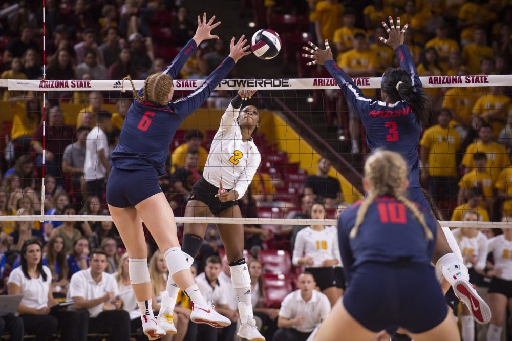 ASU volleyball plagued by errors, swept by UCLA - The Arizona State Press