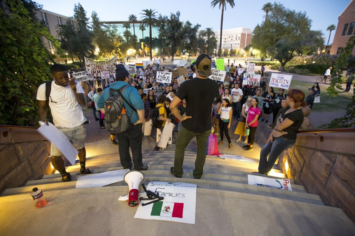 Photo Gallery: Election protestors march on Tempe campus - The Arizona ...