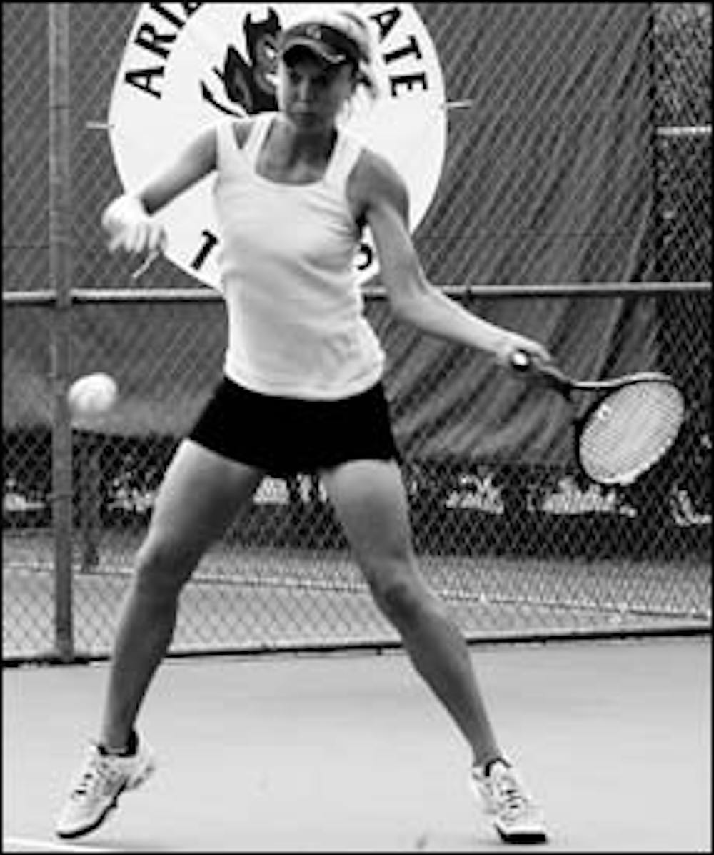 Tennis: Women work out rust in opener - The Arizona State Press