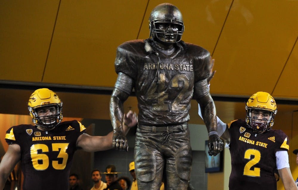 ASU alumni erect Pat Tillman statue at Sun Devil Stadium - The Arizona ...