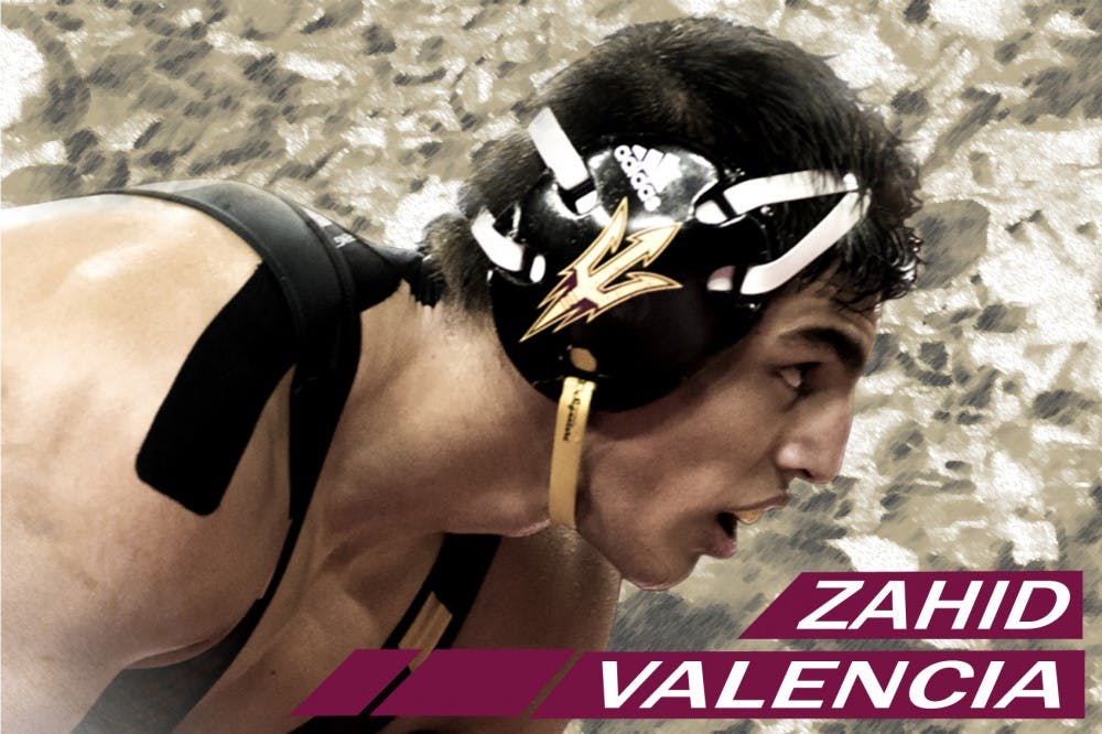 ASU's only undefeated wrestler Zahid Valencia talks childhood, family ...