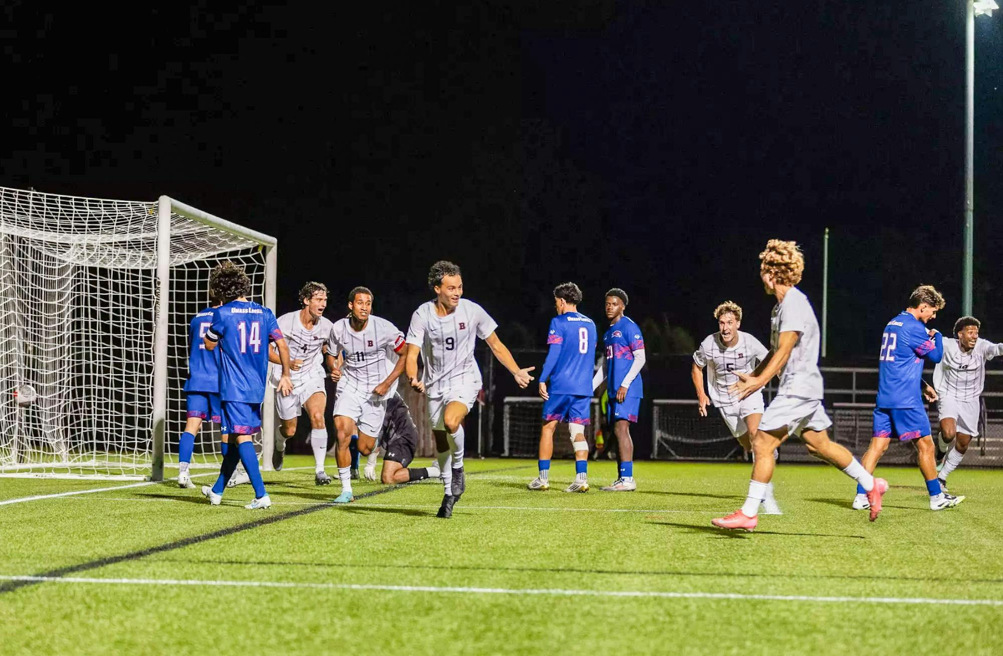 Men’s soccer demolishes UMass Lowell 4-1, beats URI 1-0 to end losing ...