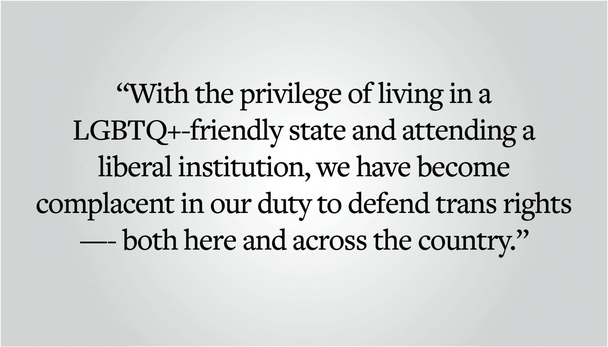 Malherbe ’26: We must do more to defend trans rights - The Brown Daily ...