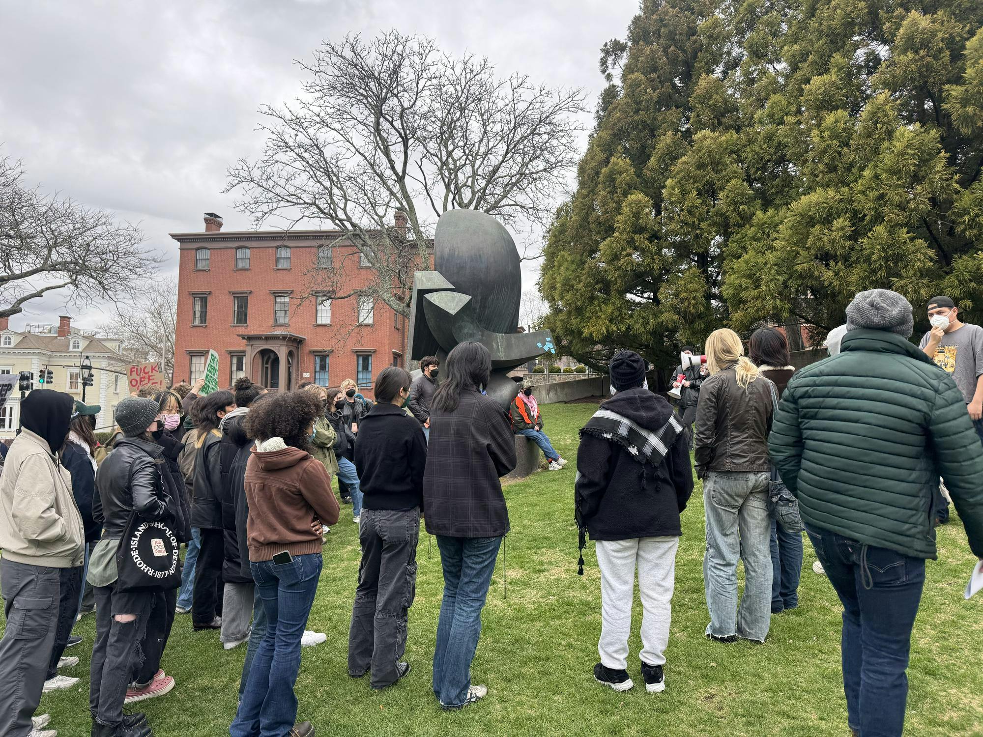 RISD students rally against the revocation of one international student ...