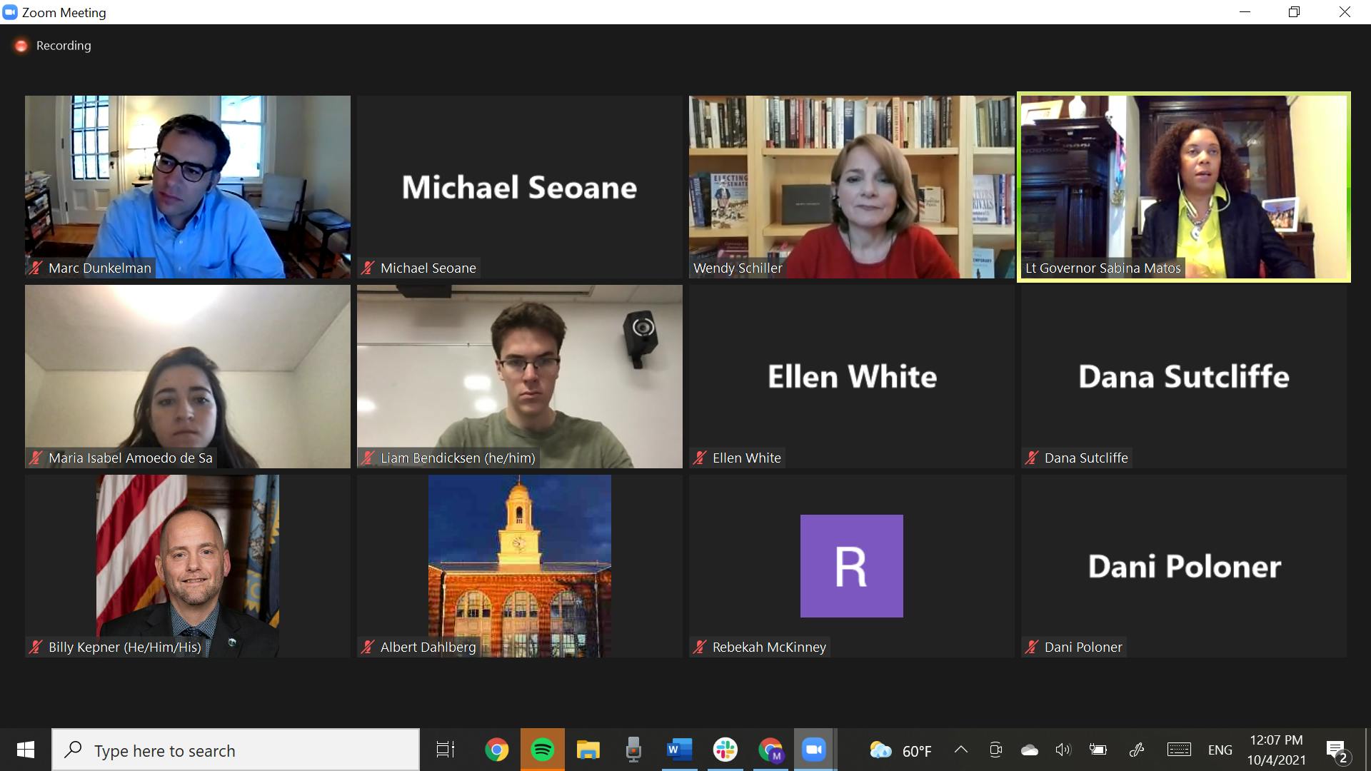 RI Lieutenant Governor Sabina Matos talks state politics at Taubman ...