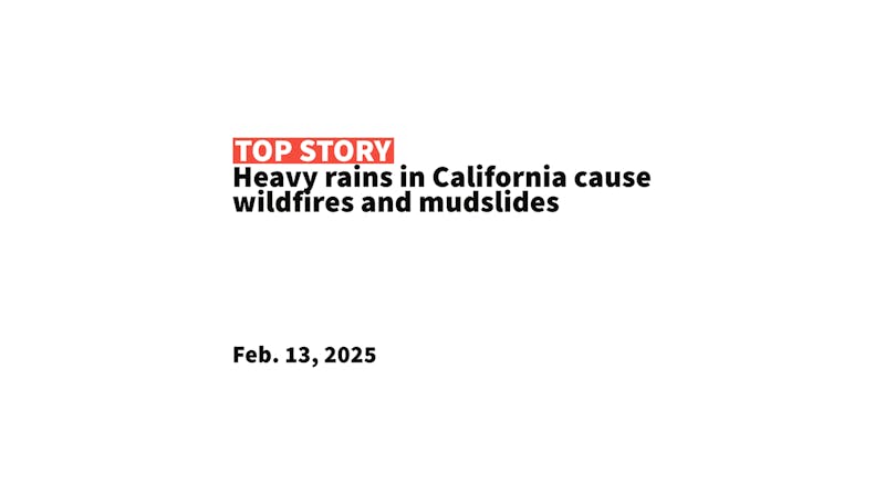 Heavy rains in California cause wildfires and mudslides - Ball State ...