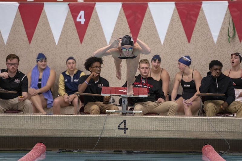 Ball State Woman's Swimming and Diving team faced Akron this weekend ...