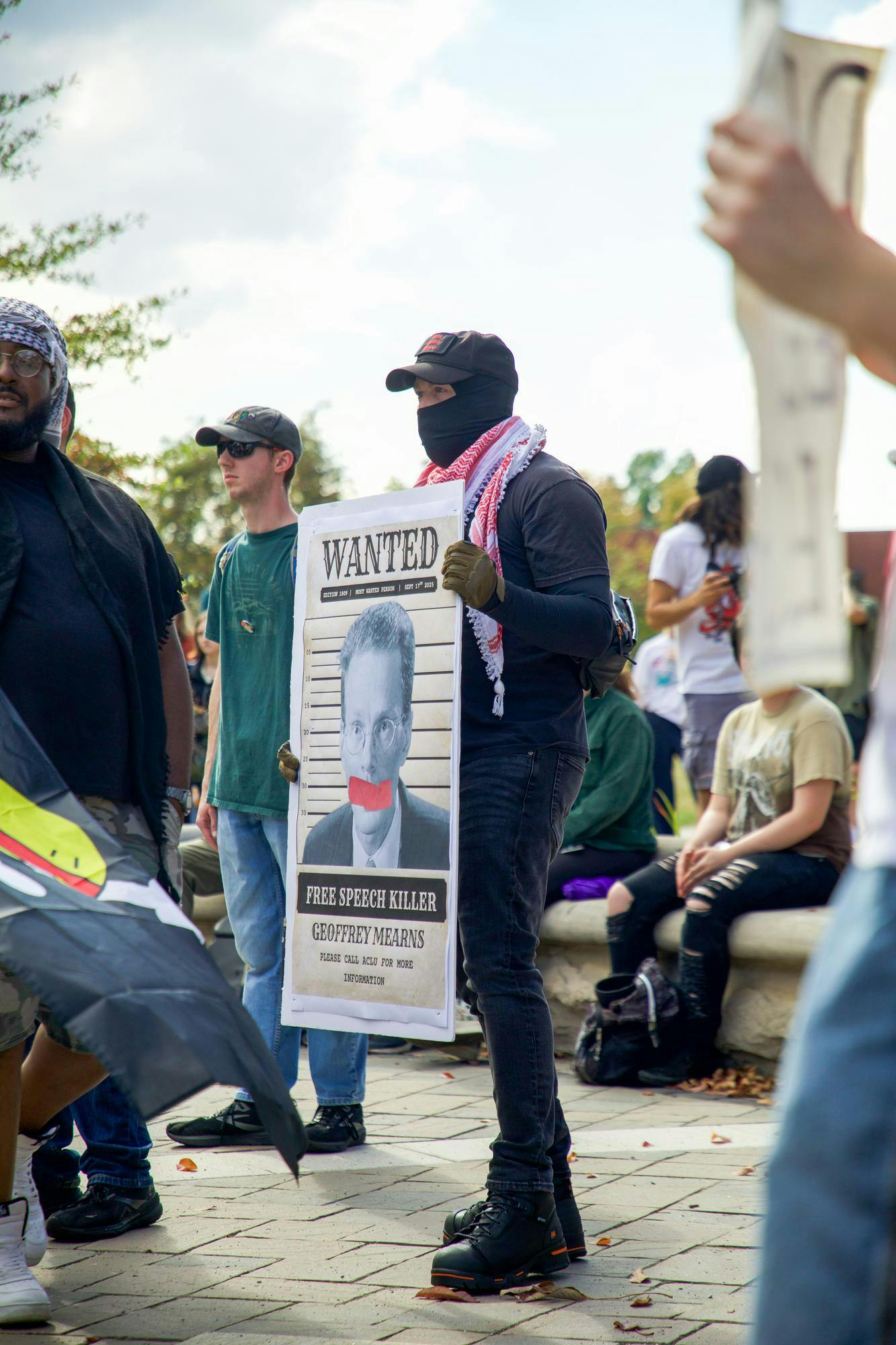 Students, community members protest university's free speech stance ...