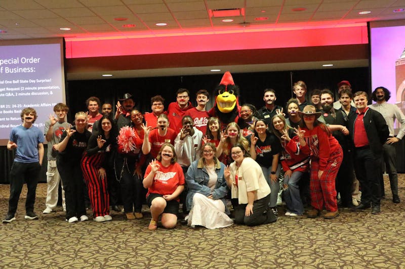 Ball State’s Student Government Association welcomed Charlie Cardinal ...