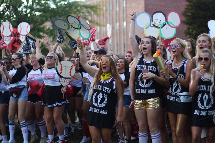 Bid Day 2018 at North Quad - Ball State Daily