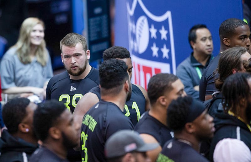 Danny Pinter benches 24 reps at NFL Scouting Combine - The Daily News