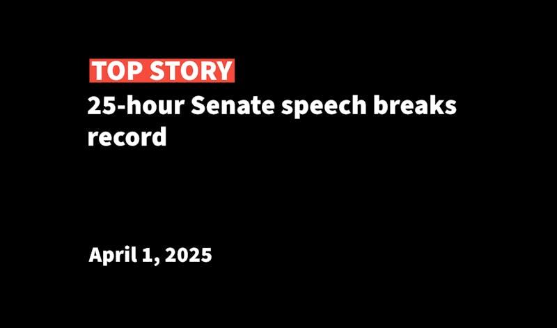 25-hour Senate speech breaks record - Ball State Daily News