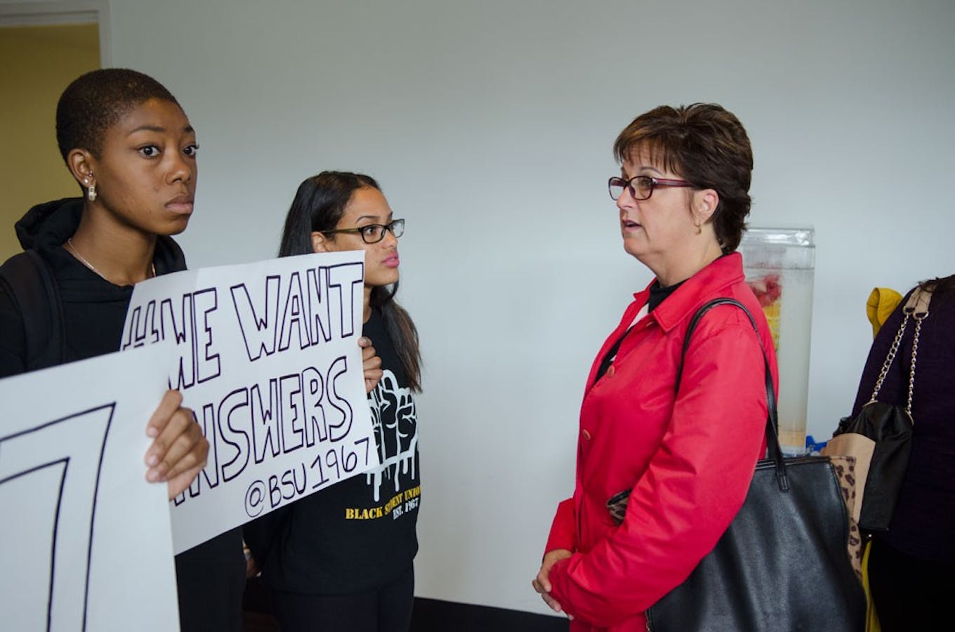 UB BSU protests President Tripathi's address - The Spectrum