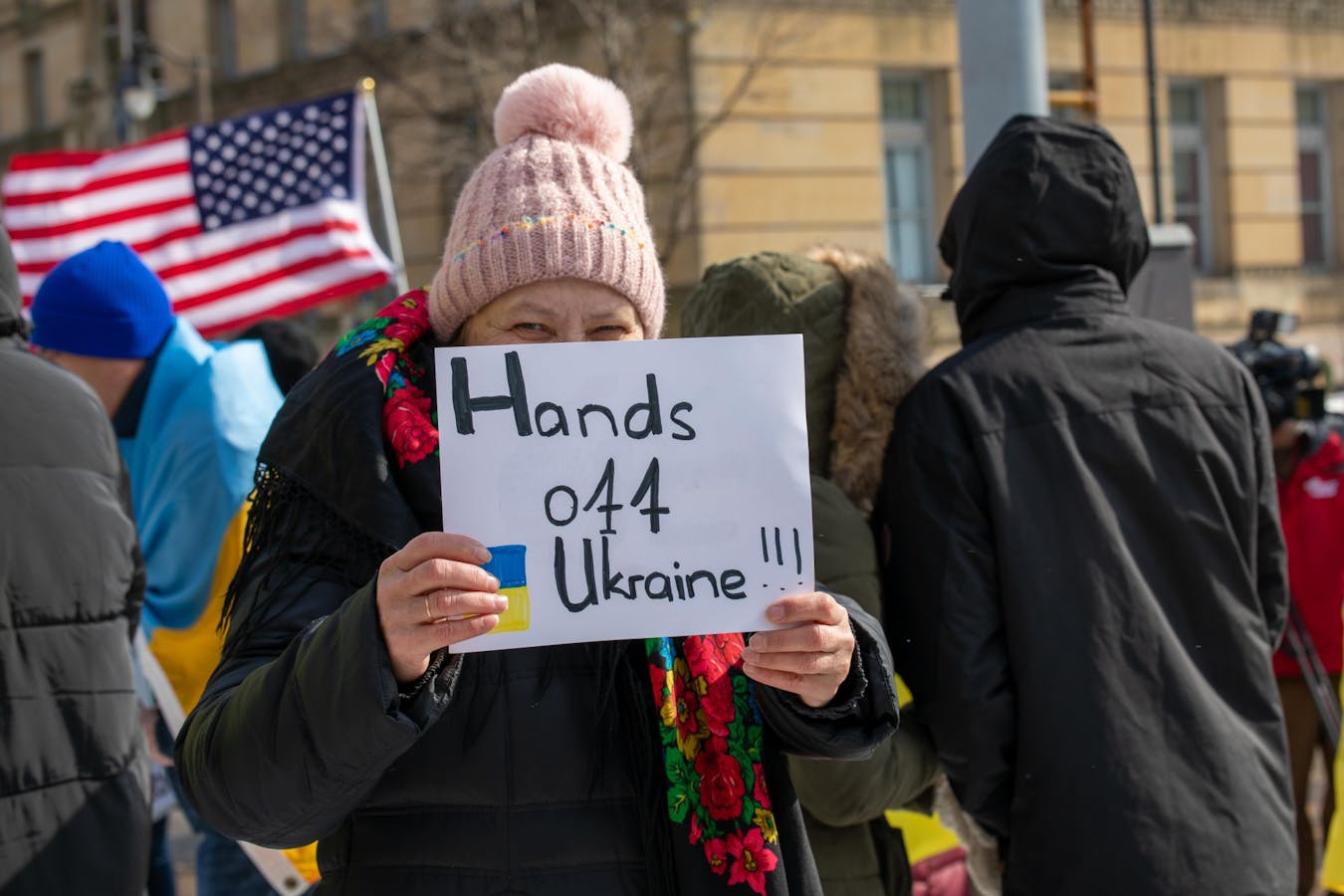 Downtown Buffalo Ukraine rally - The Spectrum