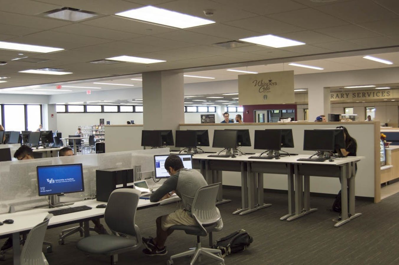 Students explore renovated Capen library - The Spectrum
