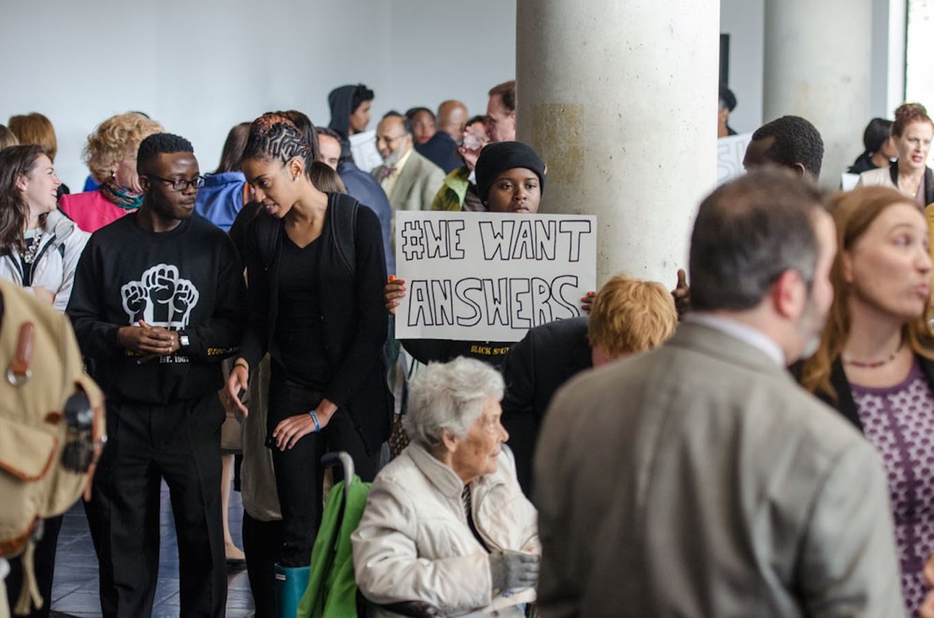 UB BSU protests President Tripathi's address - The Spectrum