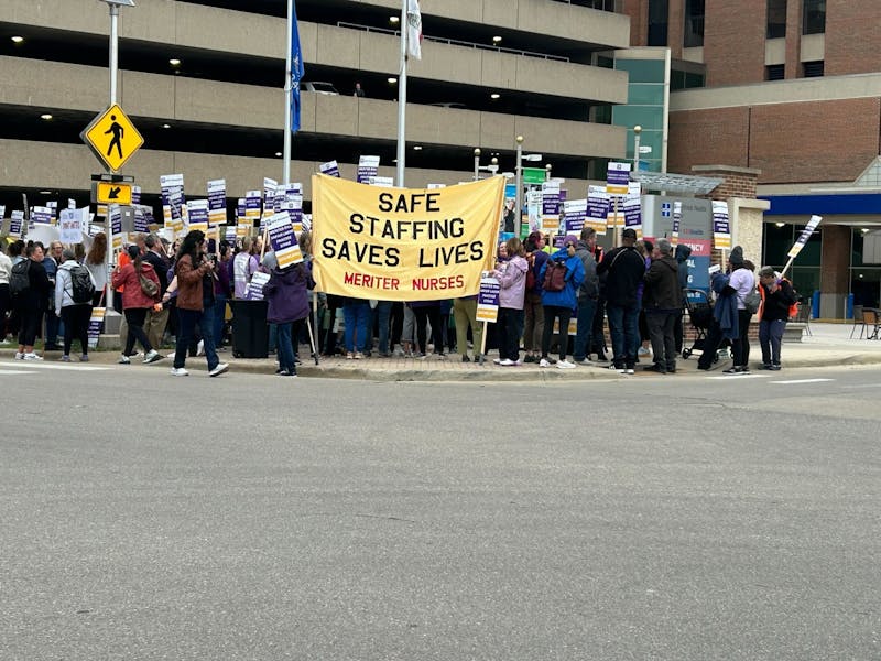 PHOTOS: Meriter nurses launch first strike in history - The Daily Cardinal