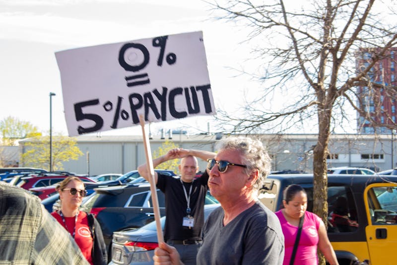 Teachers’ union holds protest against staff cuts, stagnant wages - The ...