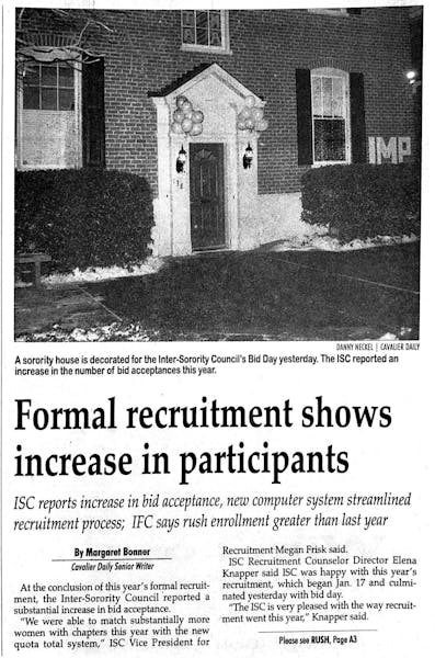 2000s article.JPG - The Cavalier Daily - University of Virginia's ...