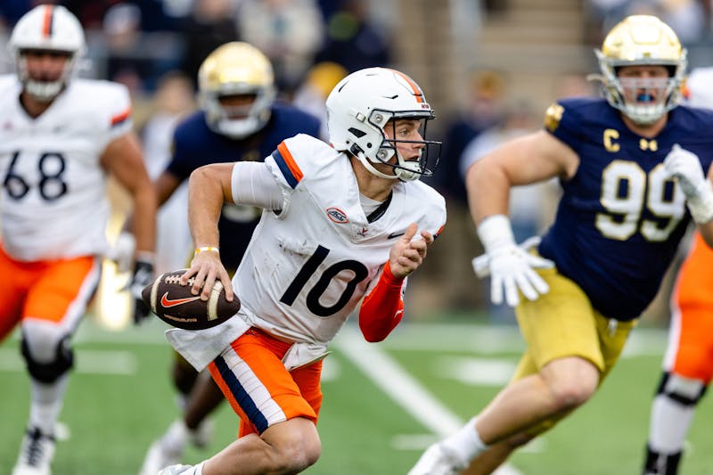 Football squashed 35-14 on the road at No. 8 Notre Dame - The Cavalier ...