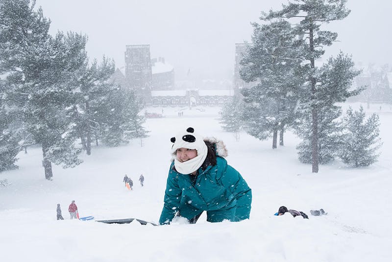 Photos: Students Shred, Sled to Celebrate Cornell's First Snow Day ...