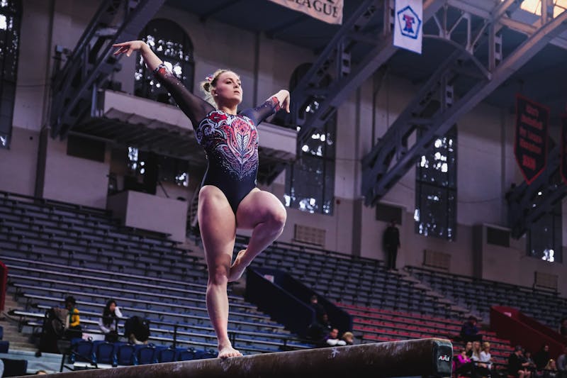 Penn gymnastics sends its seniors off with season-high team score in ...