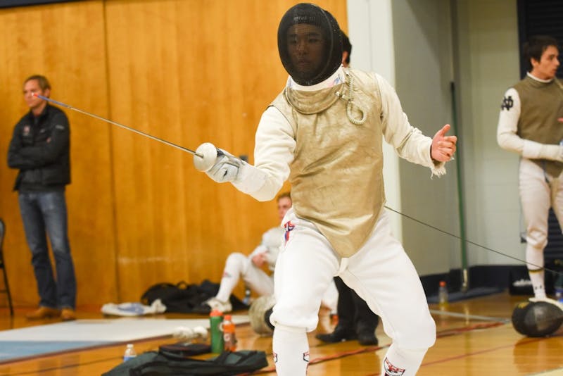 Fencing Issue | Freshman fencer represents Red (White) and Blue | The ...
